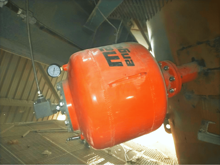 Martin® Typhoon Air Cannon Solved Bridging Issues in Fly Ash Hoppers