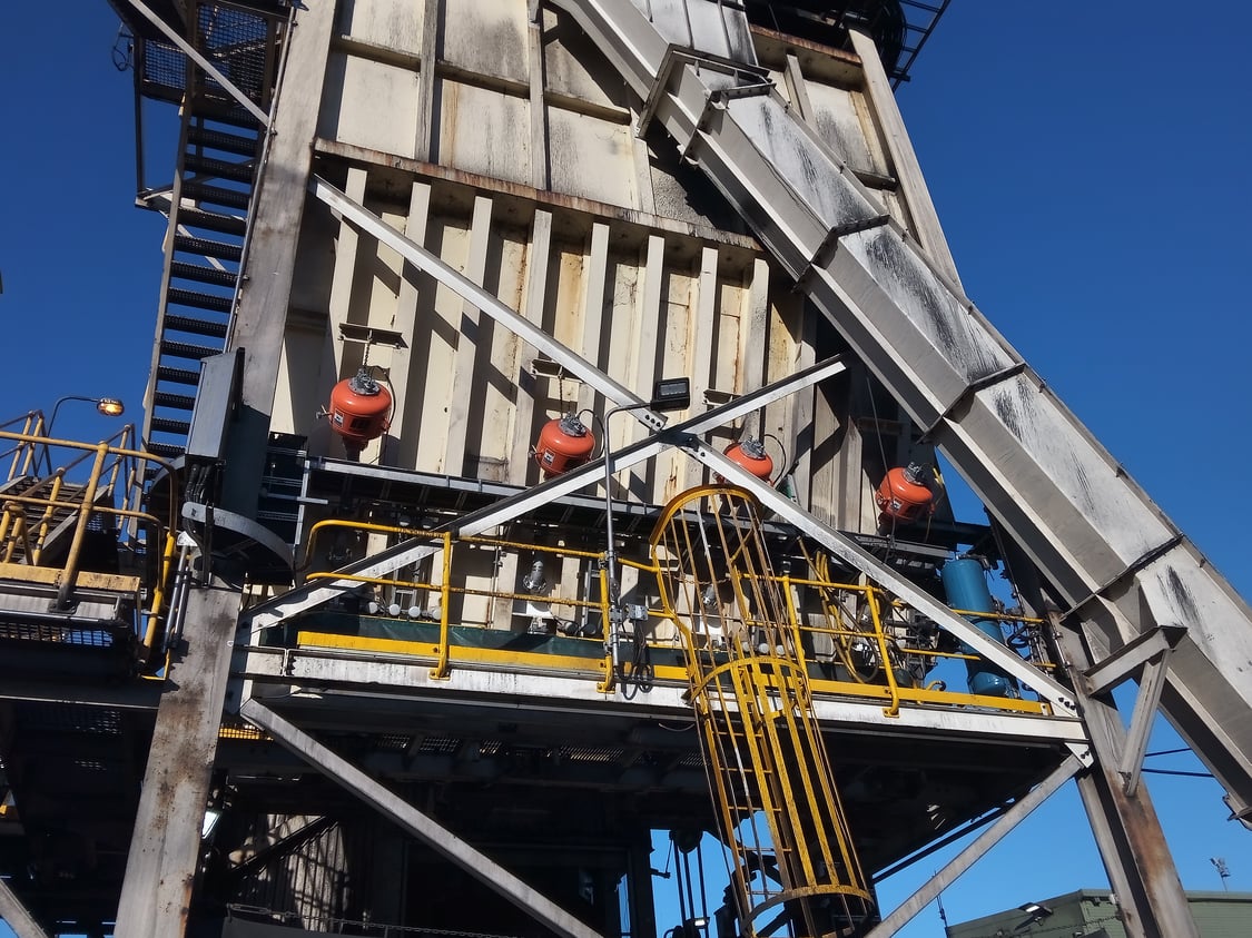 Air Cannons Increase Material Flow at Mine